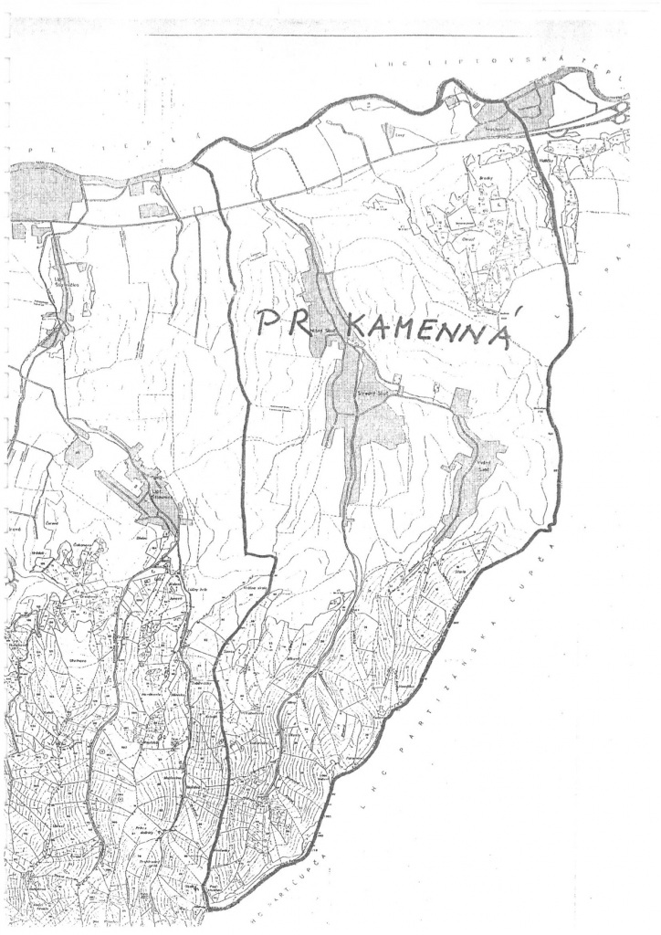 Mapa poľovného reviru | Združenie priateľov prírody, Liptovské Sliače